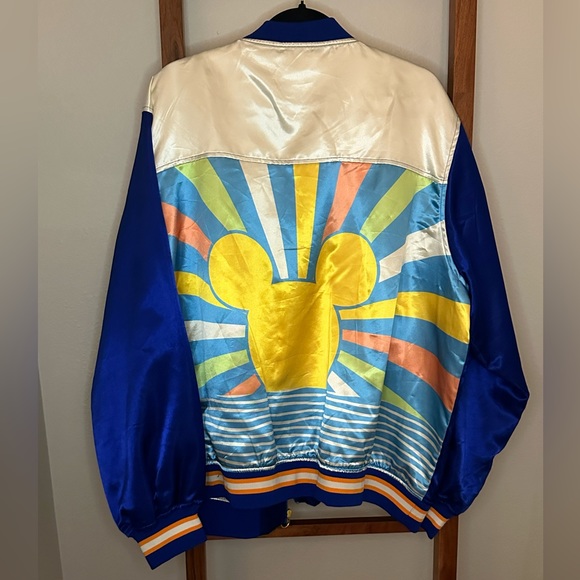Jackets & Coats | Disney Mickey Mouse California Adventure Silk Bomber ...